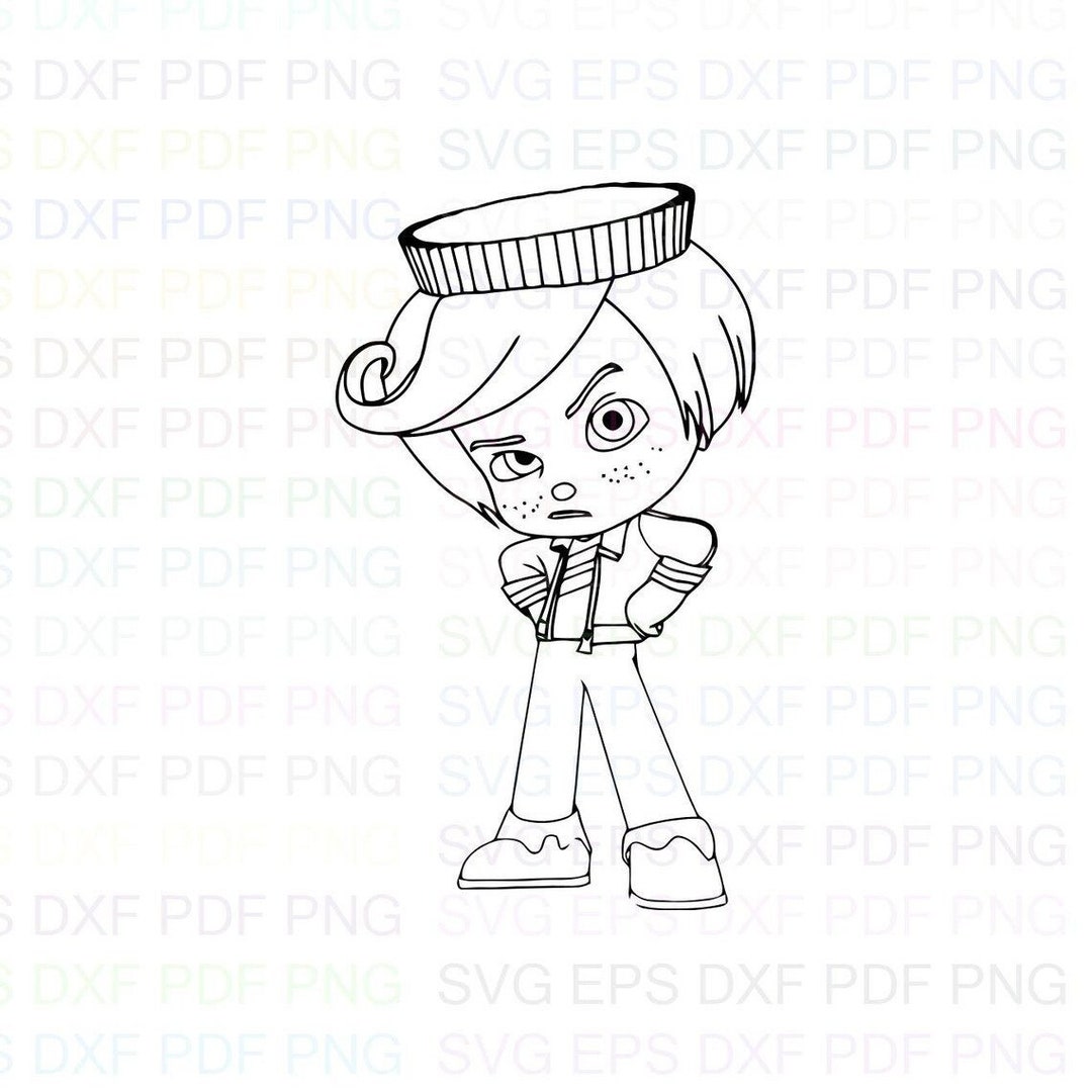 Rancis_fluggerbutter_wreck_it_ralph Svg Outline Dxf Eps Pdf Png, Cricut ...