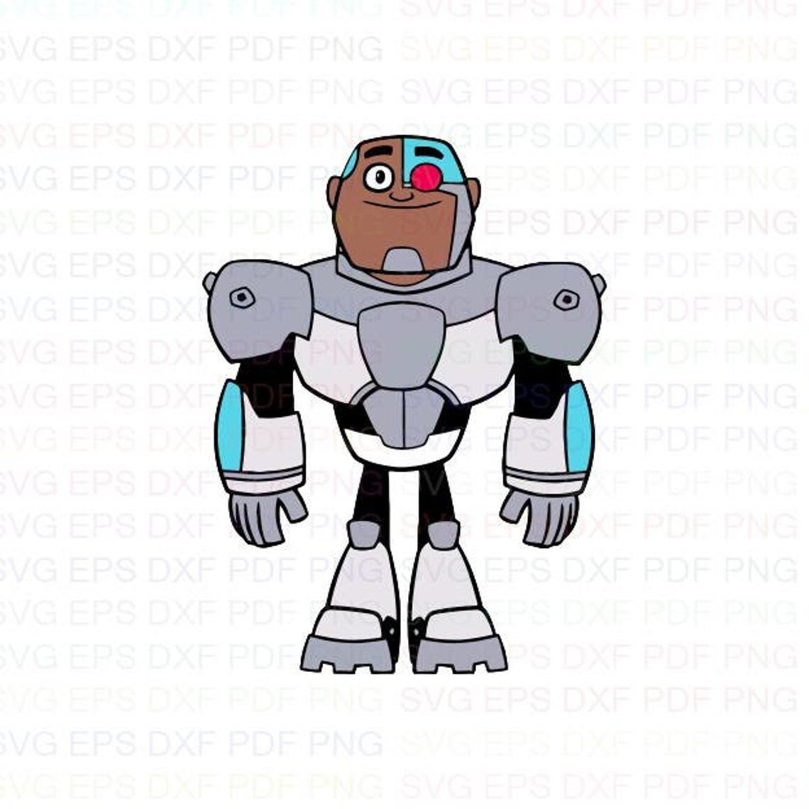 Go_cyborg_teen_titans Svg Dxf Eps Pdf Png, Cricut, Cutting File, Vector ...