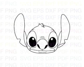 Lilo_and_stitch_012 Svg Dxf Eps Pdf Png, Cricut, Cutting File, Vector ...