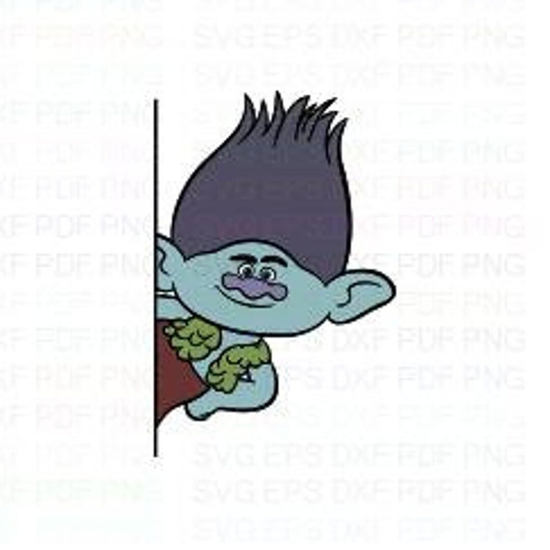 Branch_peeking_half_trolls Svg Dxf Eps Pdf Png, Cricut, Cutting File ...