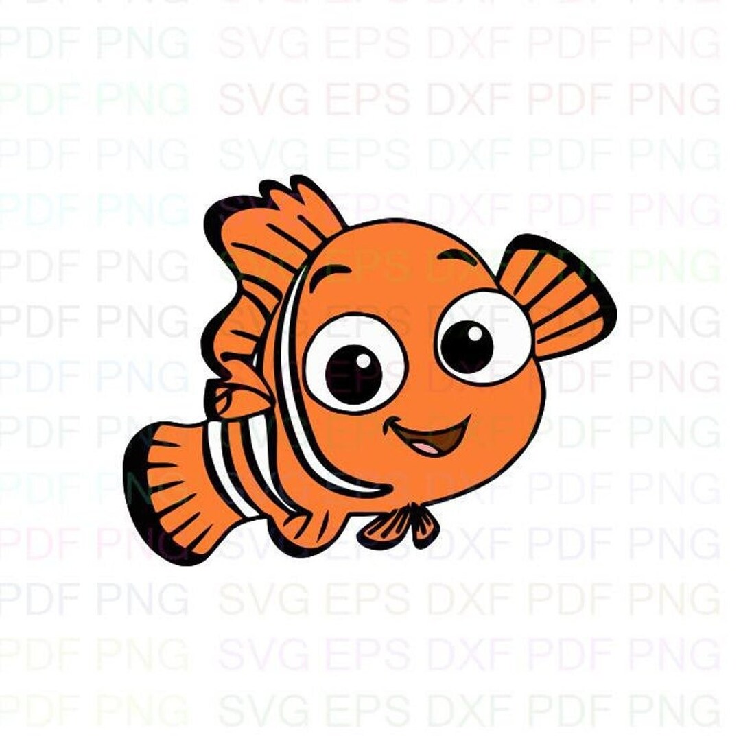 Finding_nemo Svg Dxf Eps Pdf Png, Cricut, Cutting File, Vector, Clipart ...