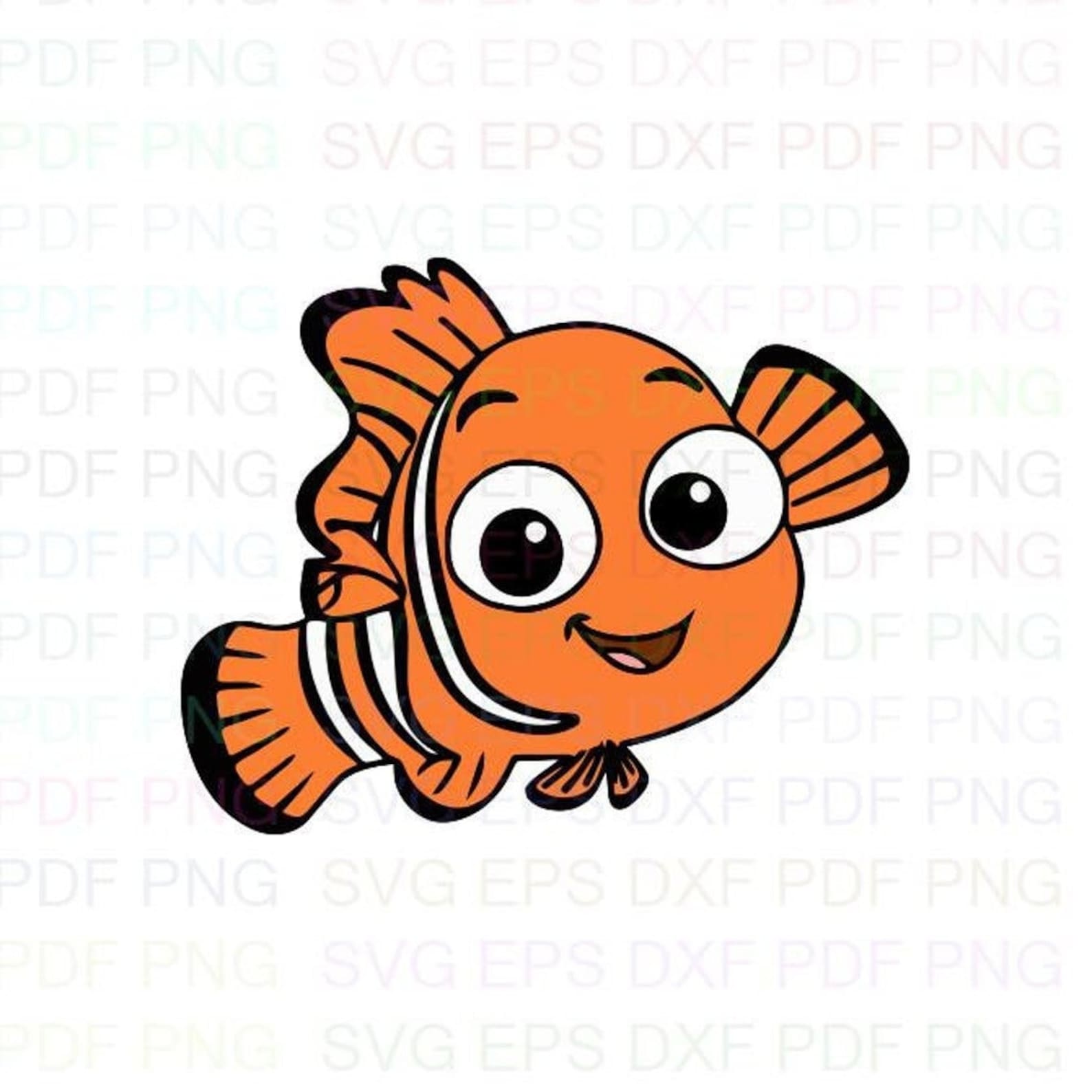 Finding_nemo Svg Dxf Eps Pdf Png, Cricut, Cutting File, Vector, Clipart ...