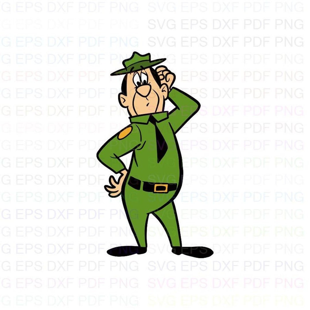 Ranger_smith_thinking_yogi_bear Svg Dxf Eps Pdf Png, Cricut, Cutting ...