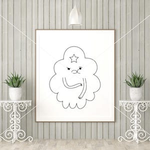 Lumpy_space_princess_adventure_time Svg Outline Dxf Eps Pdf Png, Cricut ...