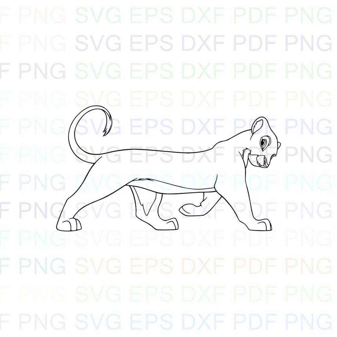 Nala_The_Lion_King_6 SVG, Umriss Dxf Eps, Pdf Png, Cricut, Plotterdatei, Vektor, Clipart ...