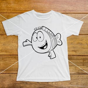 Mr_grouper_bubble_guppies Svg Outline Dxf Eps Pdf Png, Cricut, Cutting ...
