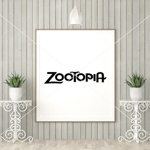 Zootopia_logo Svg Outline Dxf Eps Pdf Png, Cricut, Cutting File, Vector ...