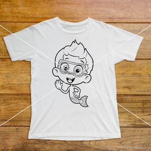 Nonny_bubble_guppies Svg Outline Dxf Eps Pdf Png, Cricut, Cutting File ...