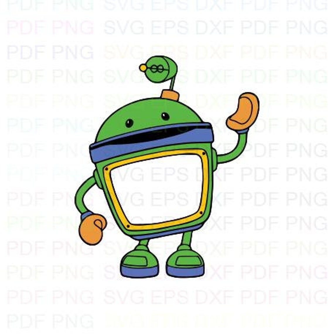 Bot_team_umizoomi Svg Dxf Eps Pdf Png, Cricut, Cutting File, Vector ...