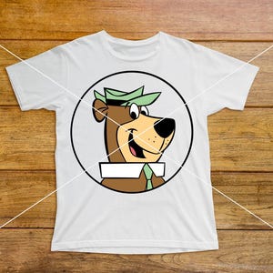 Yogi_bear_face_with_circle Svg Dxf Eps Pdf Png, Cricut, Cutting File ...