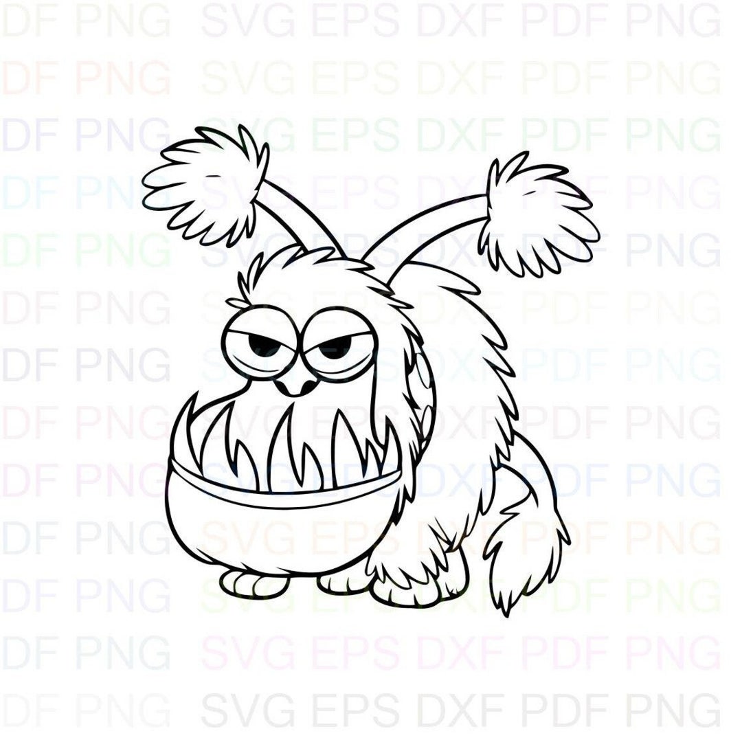 Despicable_me_kyle Svg Outline Dxf Eps Pdf Png, Cricut, Cutting File ...