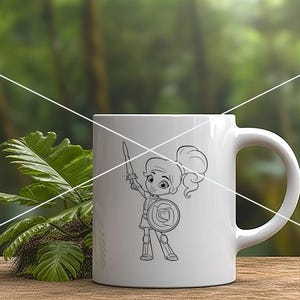 Nella_the_princess Svg Outline Dxf Eps Pdf Png, Cricut, Cutting File ...