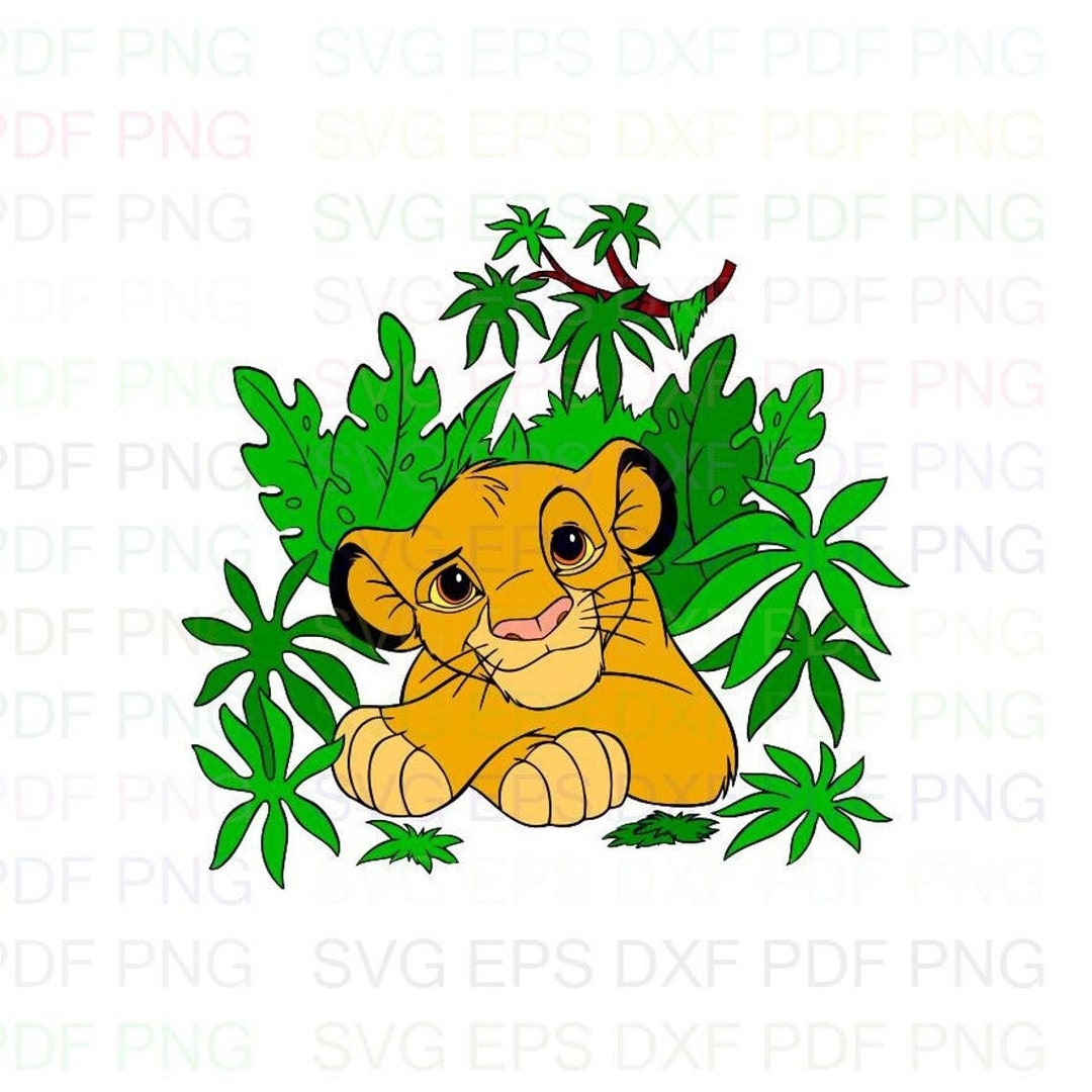 Simba_the_lion_king_21 Svg Dxf Eps Pdf Png, Cricut, Cutting File ...