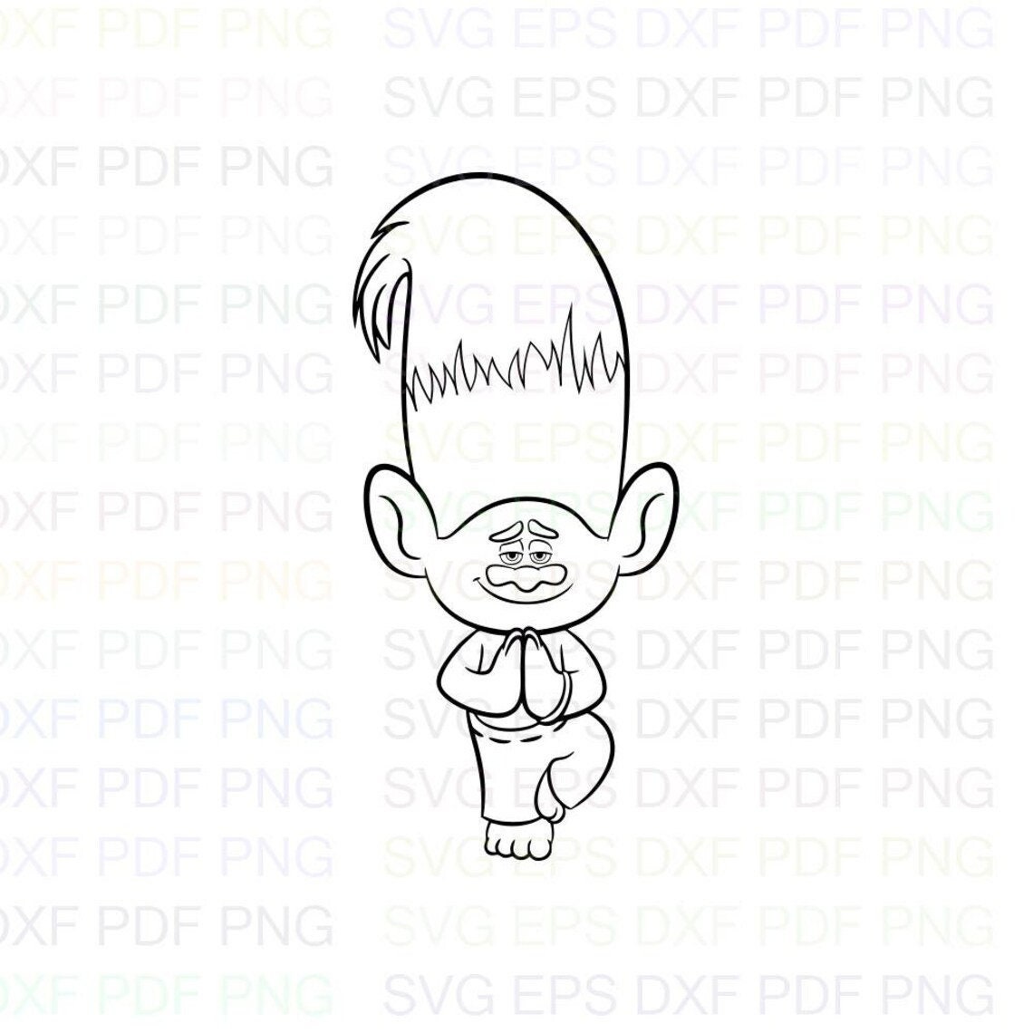 Creek_trolls Svg Outline Dxf Eps Pdf Png, Cricut, Cutting File, Vector ...