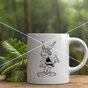 Asterix_0015 Svg Outline Dxf Eps Pdf Png, Cricut, Cutting File, Vector ...