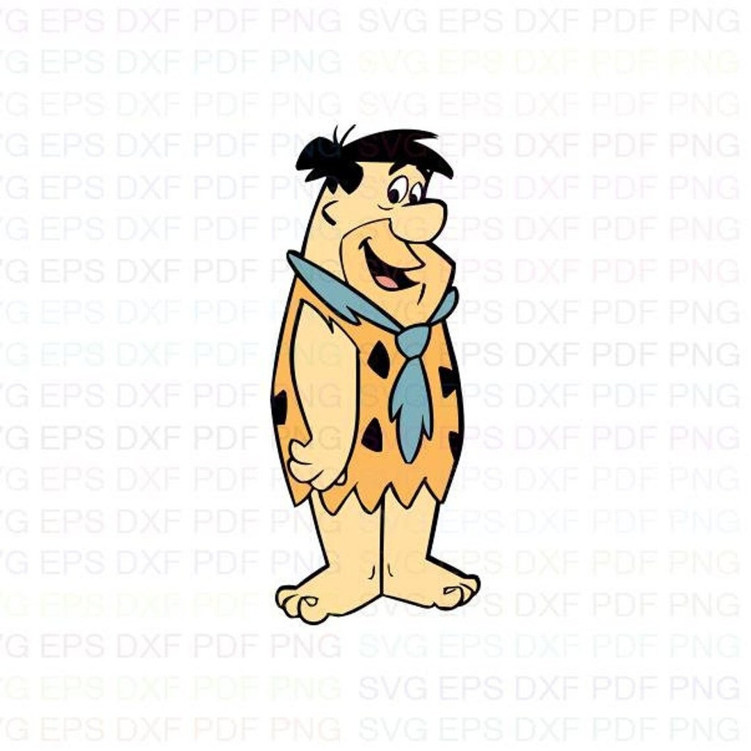 Fred_flintstone_the_flintstones_5 Svg Dxf Eps Pdf Png, Cricut, Cutting ...