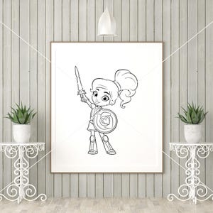 Nella_the_princess Svg Outline Dxf Eps Pdf Png, Cricut, Cutting File ...