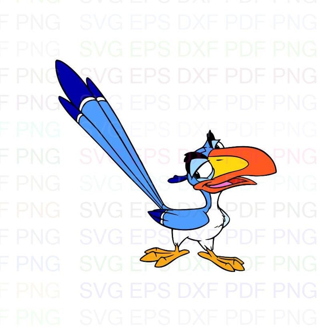 Zazu_the_lion_king_3 Svg Dxf Eps Pdf Png, Cricut, Cutting File, Vector ...