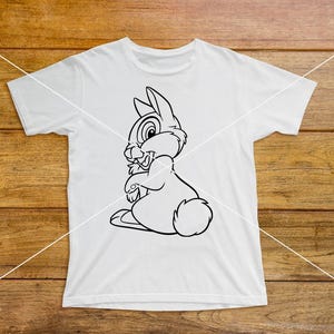 Thumper_smiling Svg Outline Dxf Eps Pdf Png, Cricut, Cutting File ...