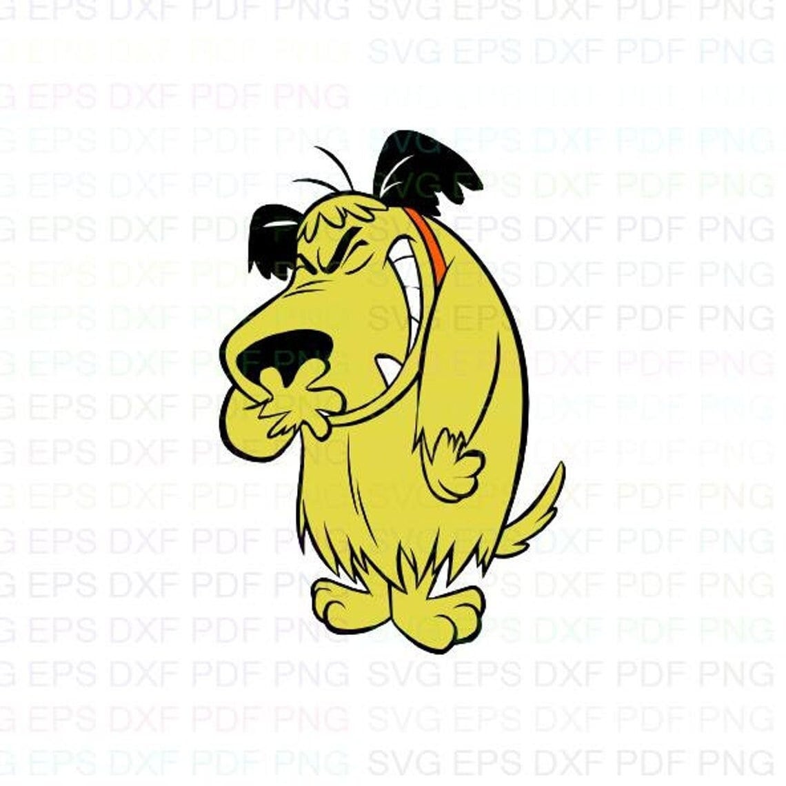 Muttley_the_wacky_races Svg Dxf Eps Pdf Png, Cricut, Cutting File ...
