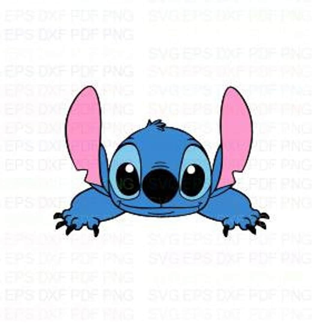 Stitch_peeking_lilo_and_stitch Svg Dxf Eps Pdf Png, Cricut, Cutting ...
