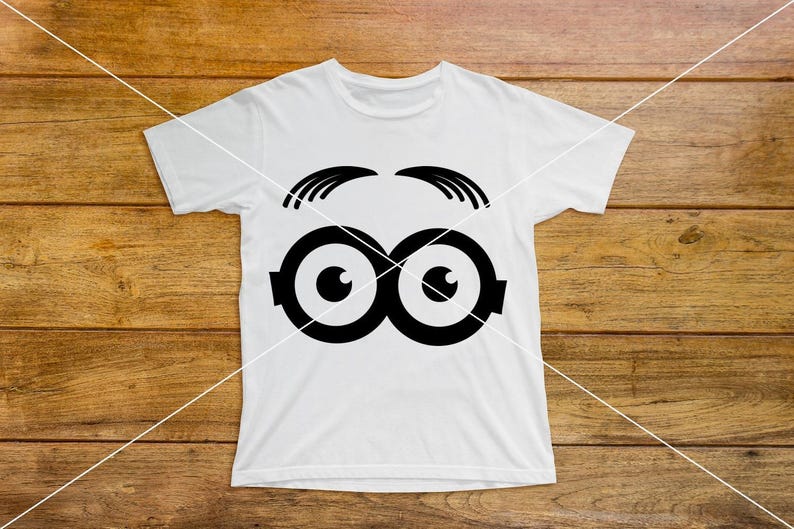 Minion_face_despicable_me Svg Outline Dxf Eps Pdf Png, Cricut, Cutting ...