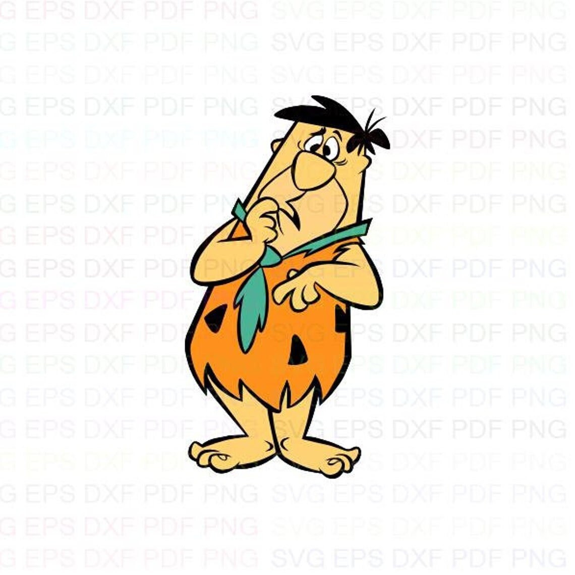 Fred_flintstone_the_flintstones_7 Svg Dxf Eps Pdf Png, Cricut, Cutting ...