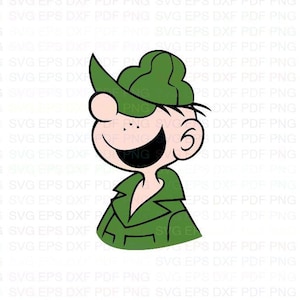 Beetle_bailey_01 Svg Dxf Eps Pdf Png, Cricut, Cutting File, Vector ...