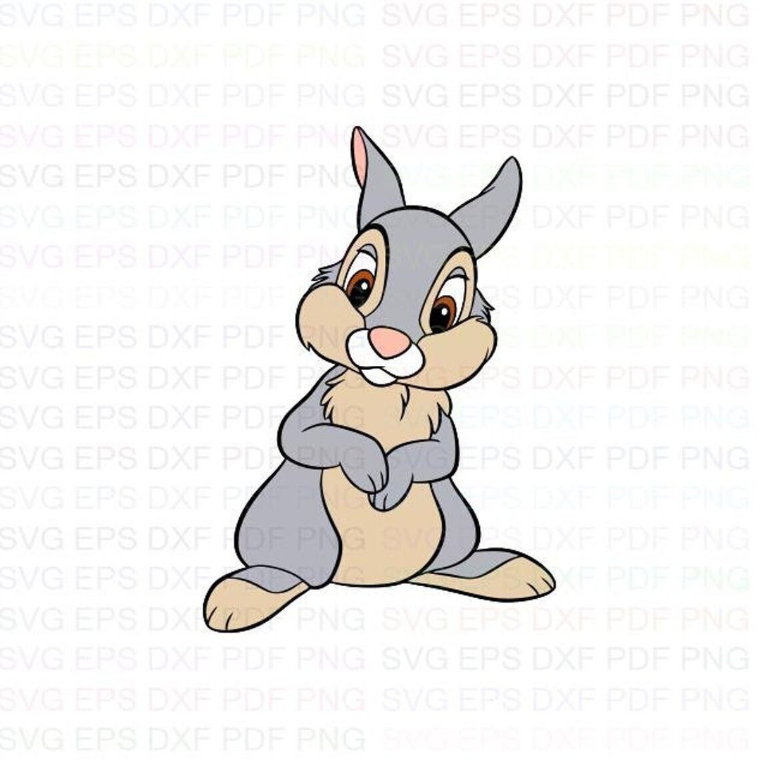 Disney_thumper Svg Dxf Eps Pdf Png, Cricut, Cutting File, Vector ...