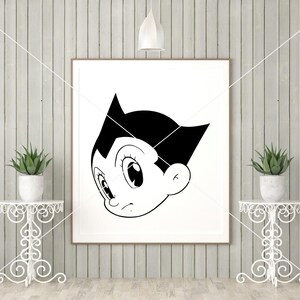 Astro_boy_0002 Svg Outline Dxf Eps Pdf Png, Cricut, Cutting File ...