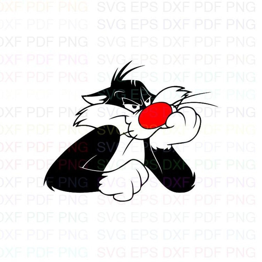 Tweety_and_sylvester_1 Svg Dxf Eps Pdf Png, Cricut, Cutting File ...
