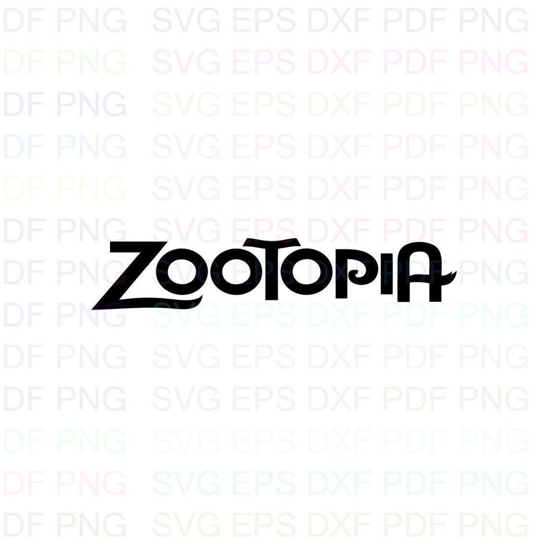 Zootopia_logo Svg Outline Dxf Eps Pdf Png, Cricut, Cutting File, Vector ...