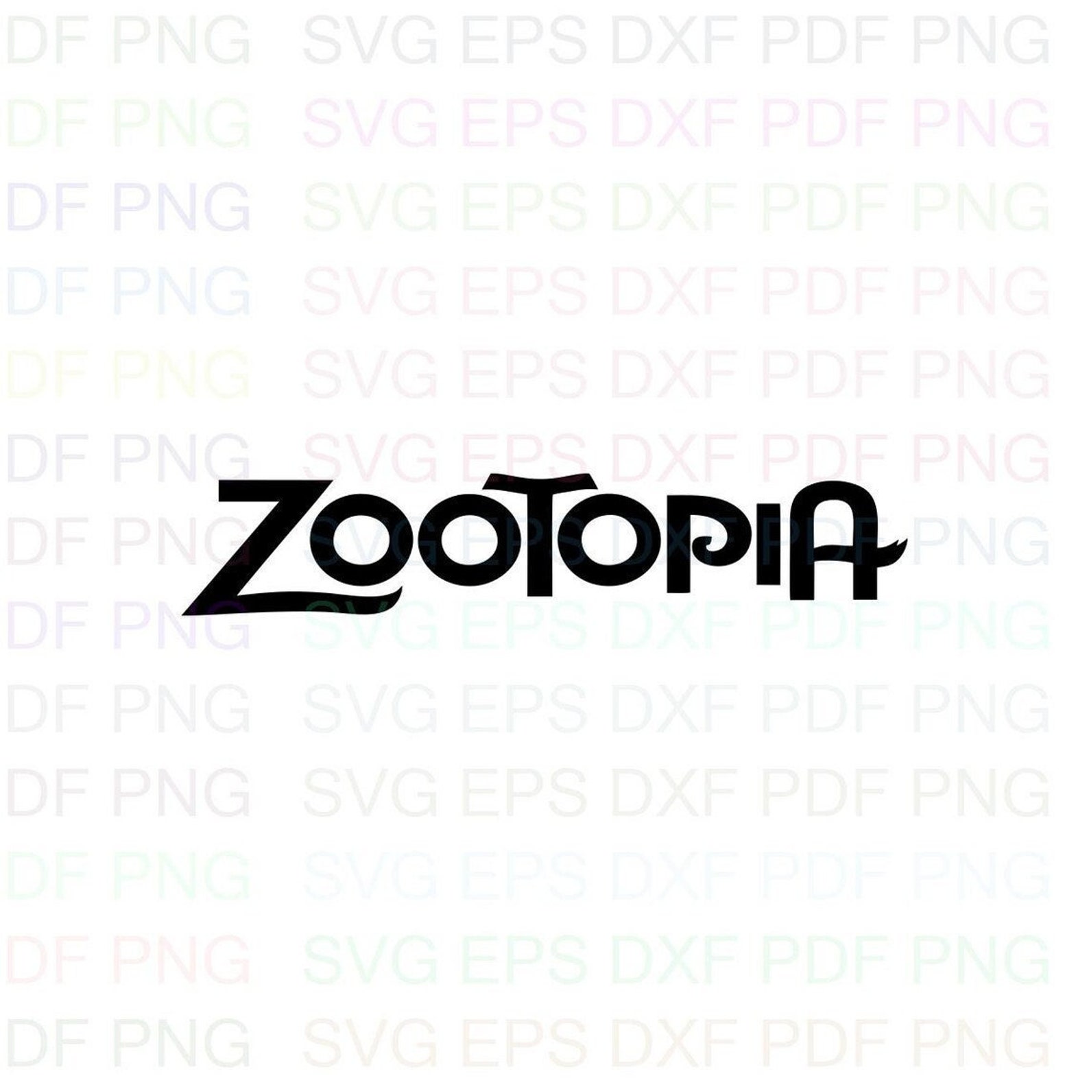Zootopia_logo Svg Outline Dxf Eps Pdf Png, Cricut, Cutting File, Vector ...