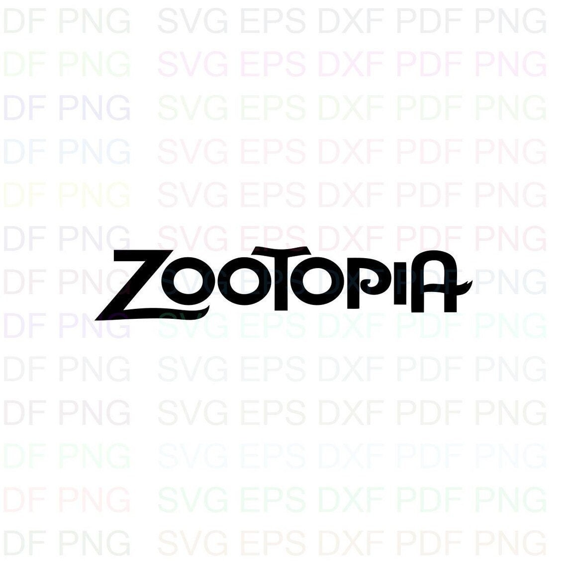 Zootopia_logo Svg Outline Dxf Eps Pdf Png, Cricut, Cutting File, Vector ...