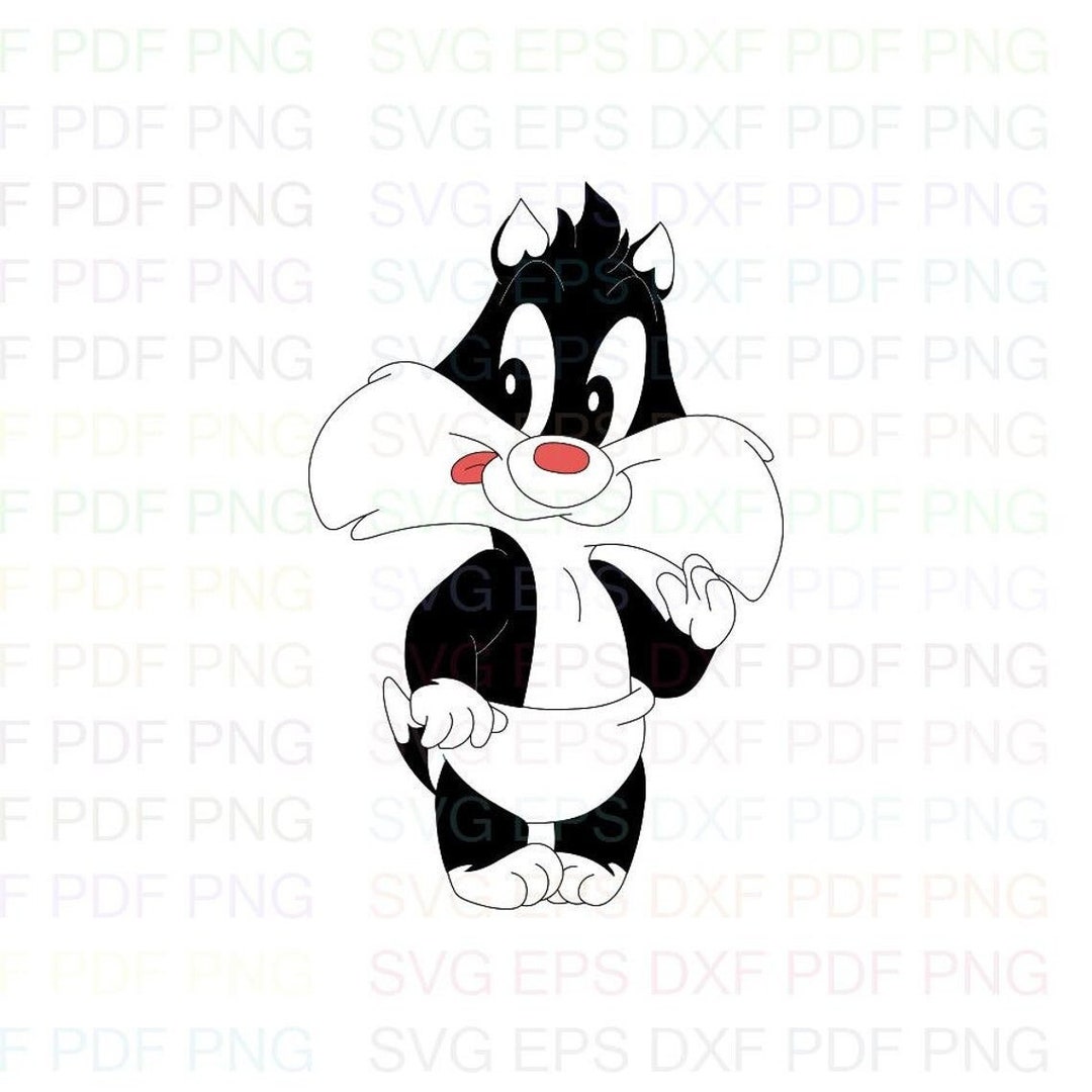 Baby_sylvester_baby_looney_tunes Svg Dxf Eps Pdf Png, Cricut, Cutting ...