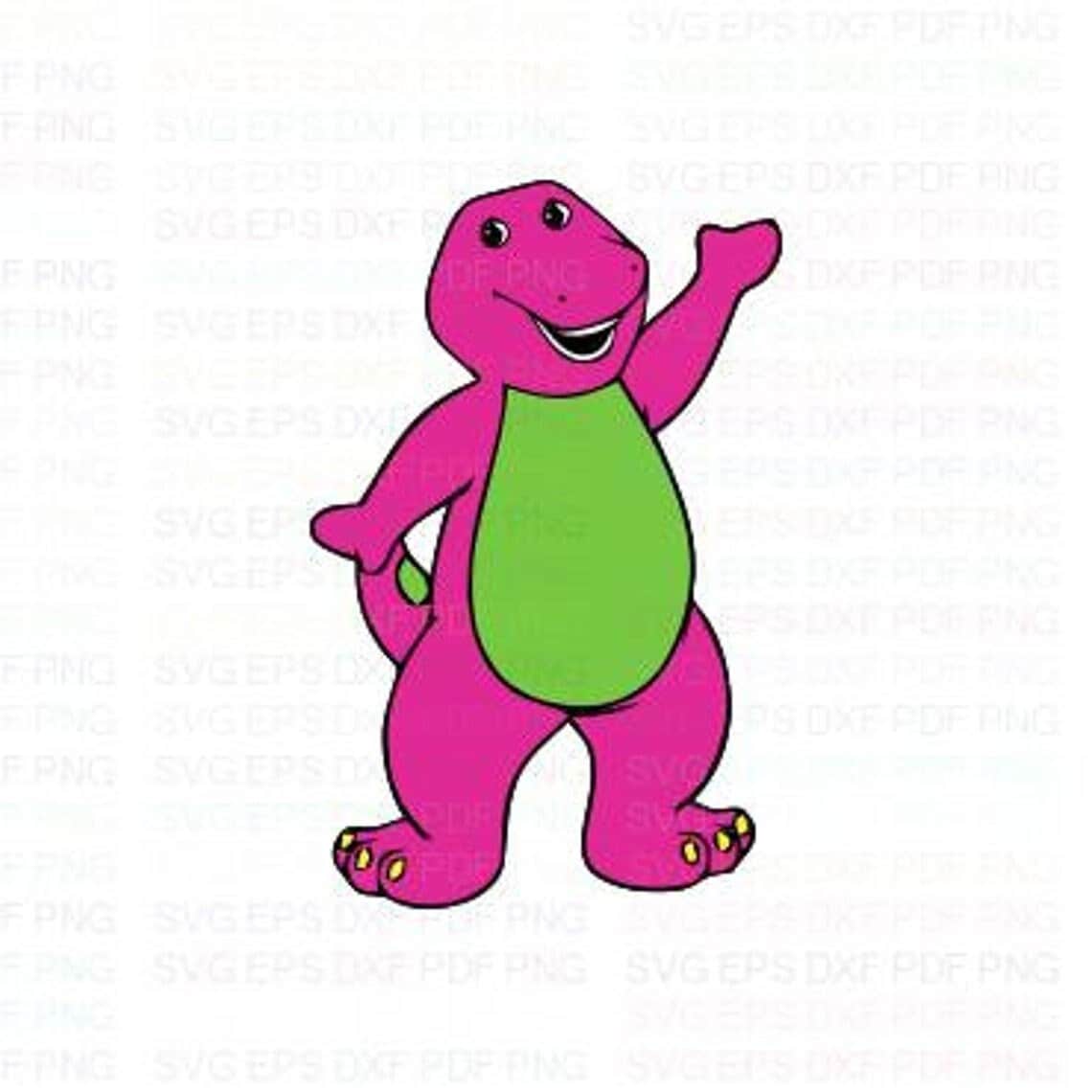 Barney1_Svg Svg Dxf Eps Pdf Png, Cricut, Archivo de corte, Vector ...