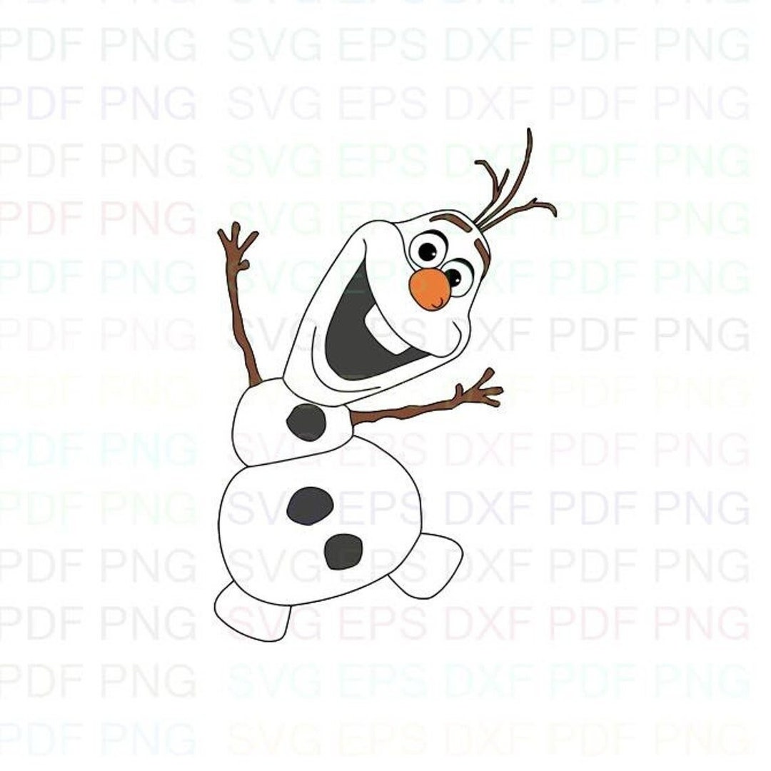 Frozen_olaf_dancing_2 Svg Dxf Eps Pdf Png, Cricut, Cutting File, Vector ...