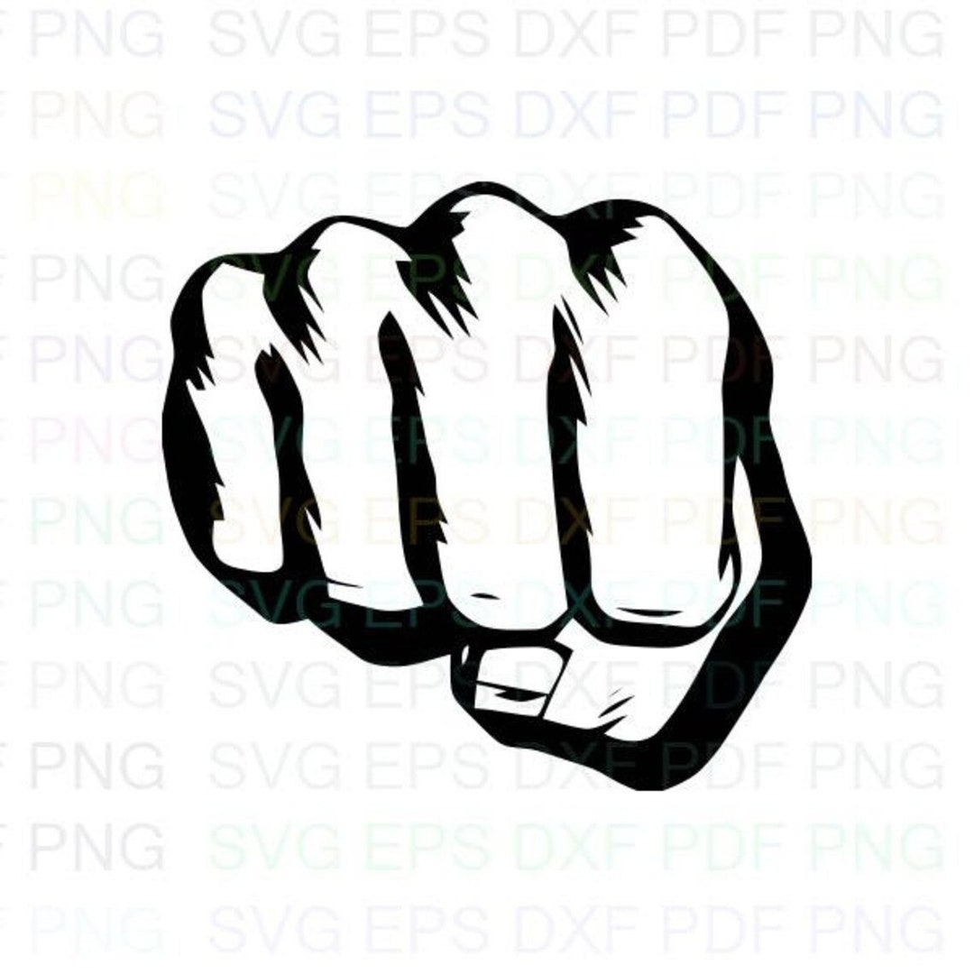 Hulk_fist_hand_hulk_birthday Svg Outline Dxf Eps Pdf Png, Cricut ...