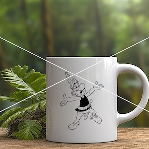 Asterix_0002 Svg Outline Dxf Eps Pdf Png, Cricut, Cutting File, Vector ...