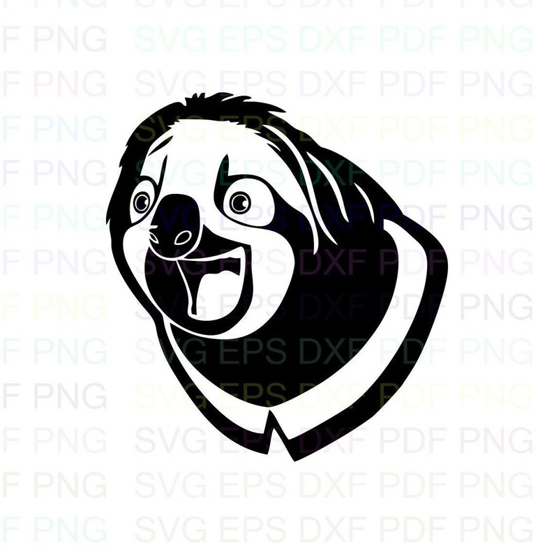 Flash_slothmore_tattoo_zootopia Svg Outline Dxf Eps Pdf Png, Cricut ...