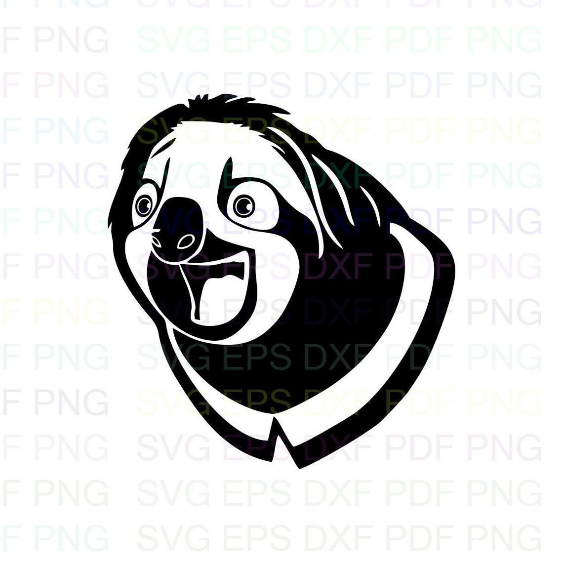 Flash_slothmore_tattoo_zootopia Svg Outline Dxf Eps Pdf Png, Cricut ...