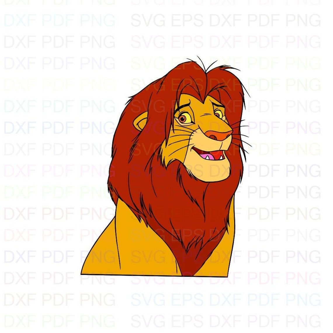 Mufasa_the_lion_king_1 Svg Dxf Eps Pdf Png, Cricut, Cutting File ...
