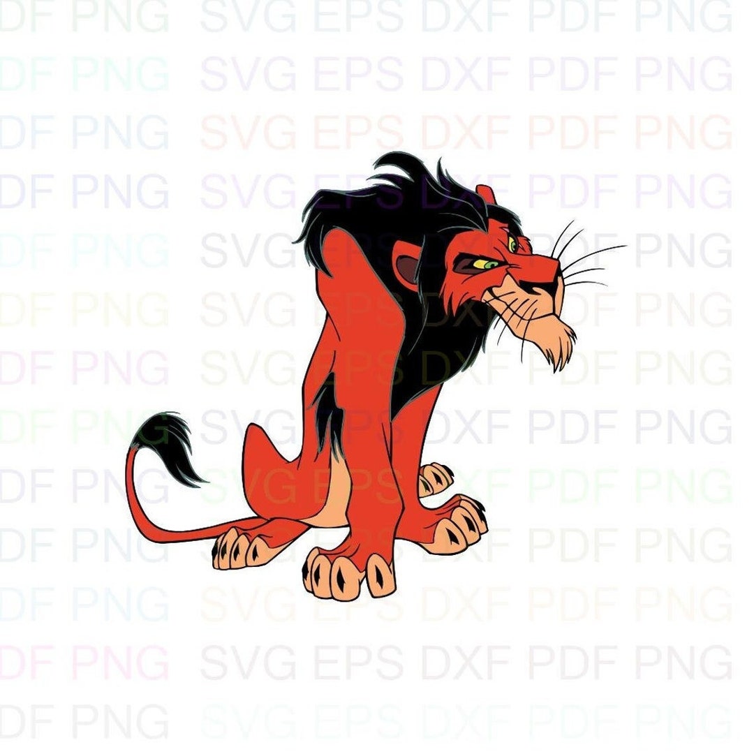 Scar_the_lion_king_5 Svg Dxf Eps Pdf Png, Cricut, Cutting File, Vector ...