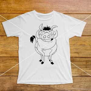 Pumbaa_timon_and_pumbaa_20 Svg Outline Dxf Eps Pdf Png, Cricut, Cutting ...