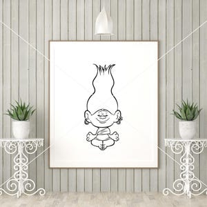 Cybil_trolls Svg Outline Dxf Eps Pdf Png, Cricut, Cutting File, Vector ...