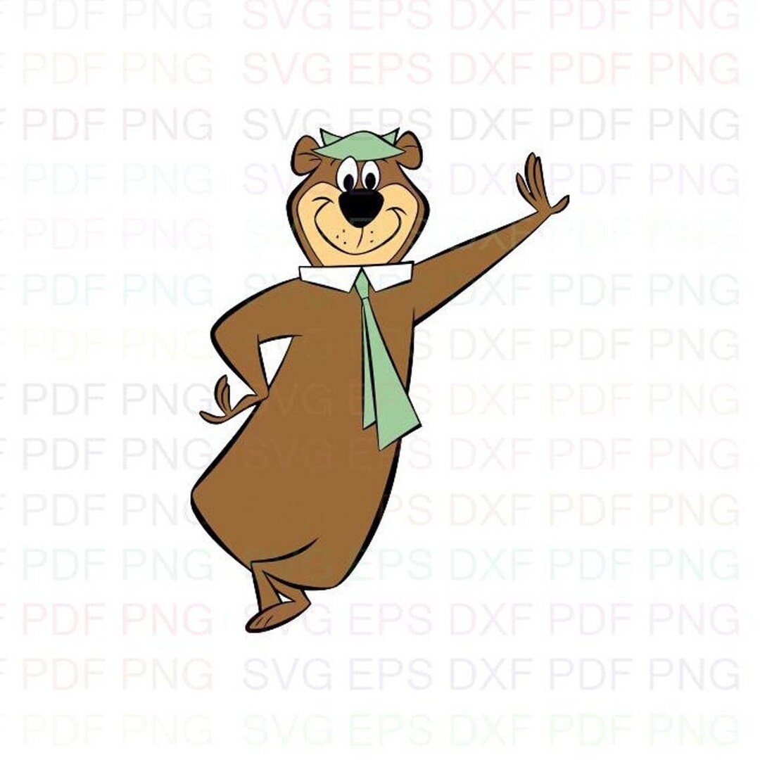 Yogi_bear Svg Dxf Eps Pdf Png, Cricut, Cutting File, Vector, Clipart ...