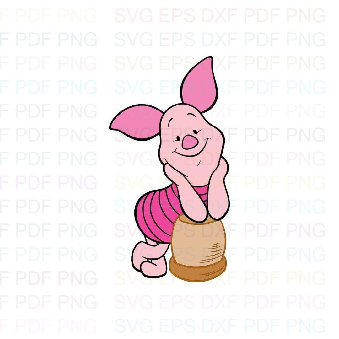 Piglet_winnie_the_pooh_14 Svg Dxf Eps Pdf Png, Cricut, Cutting File ...
