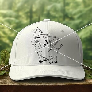 Pua_moana Svg Outline Dxf Eps Pdf Png, Cricut, Cutting File, Vector ...