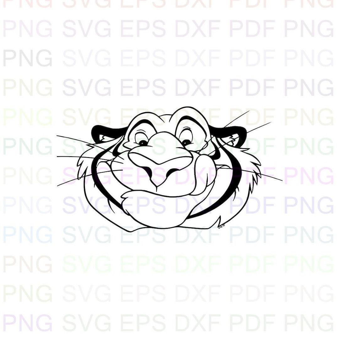 Rajah_face_aladdin Svg Outline Dxf Eps Pdf Png, Cricut, Cutting File ...