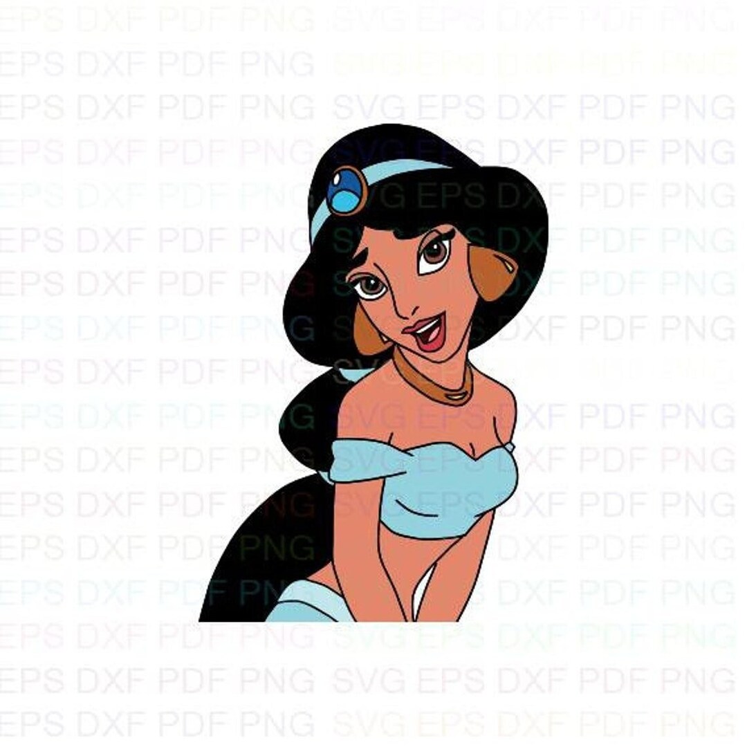 Jasmine_5_aladdin Svg Dxf Eps Pdf Png, Cricut, Cutting File, Vector ...